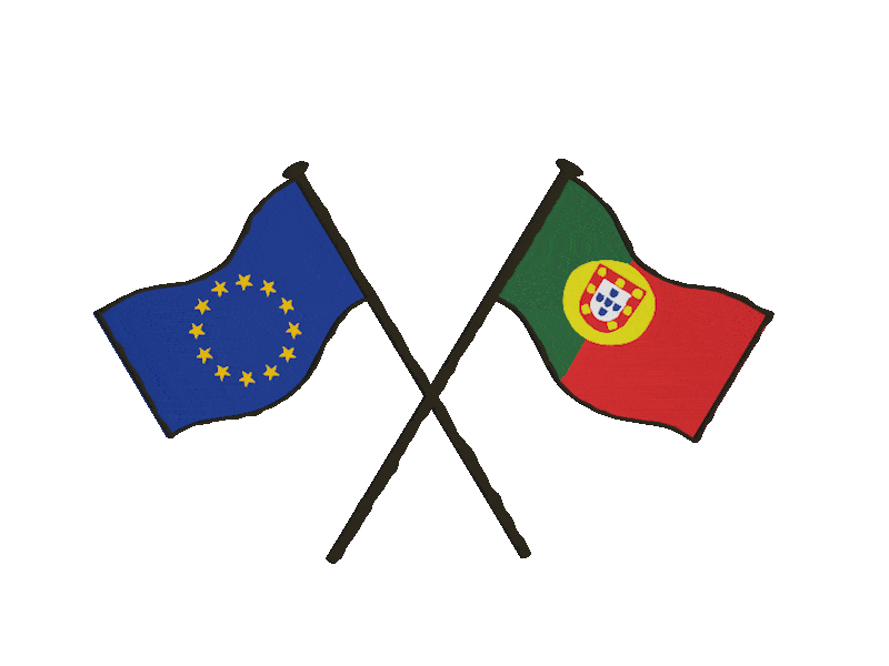 Bandeiras Da Ue E De Portugal Sticker by European Parliament for iOS ...