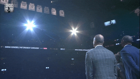 San Antonio Spurs Gracias Manu GIF by NBA - Find & Share on GIPHY