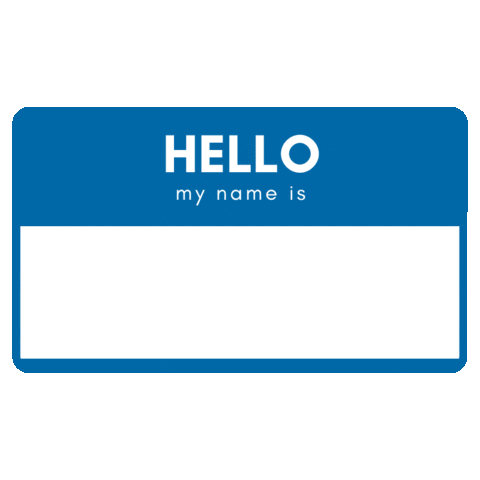 Introduce My Name Is Sticker by Jason Earls for iOS & Android | GIPHY