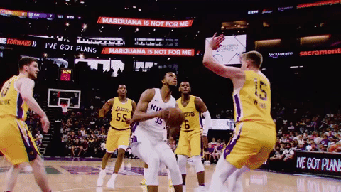 Superman Dunk GIF by Sacramento Kings - Find & Share on GIPHY
