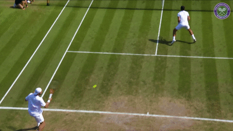 Tennis Doubles GIF by Wimbledon - Find & Share on GIPHY