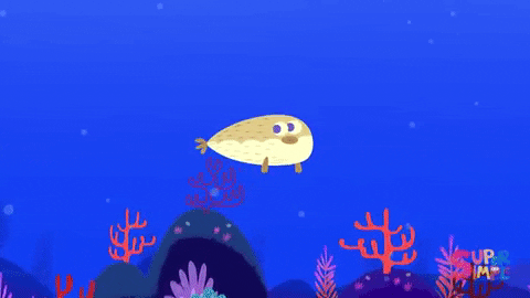 Scared Blowfish GIF by Super Simple - Find & Share on GIPHY