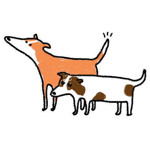 Dog Illustration Sticker by Kochstrasse™ for iOS & Android | GIPHY