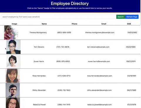 GitHub - joyfullyx/employee-directory-react