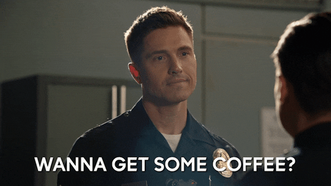 The Rookie Coffee GIF by ABC Network - Find & Share on GIPHY