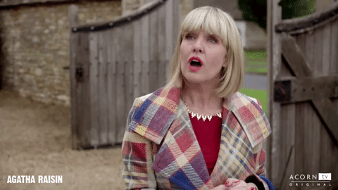 Agatha Raisin What GIF by Acorn TV - Find & Share on GIPHY