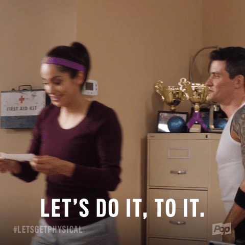 Annalynne Mccord Let'S Get Physical GIF by Pop TV - Find & Share on GIPHY