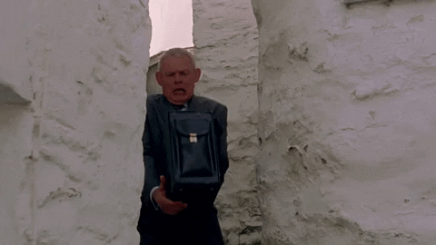 Doc Martin Running GIF by Acorn TV - Find & Share on GIPHY