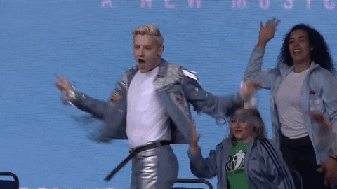 Move Out Of The Way GIF by Official London Theatre - Find & Share on GIPHY