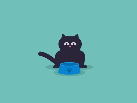Cat Eating GIF by Petter Pentilä - Find & Share on GIPHY