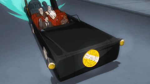 Friends Driving GIF by Cartoon Hangover - Find & Share on GIPHY