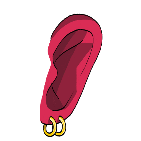 Accessories Ear Sticker by Crucificarlos for iOS & Android | GIPHY