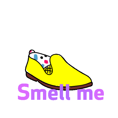 Shoes Smell Me Sticker by Flossy Style for iOS & Android | GIPHY