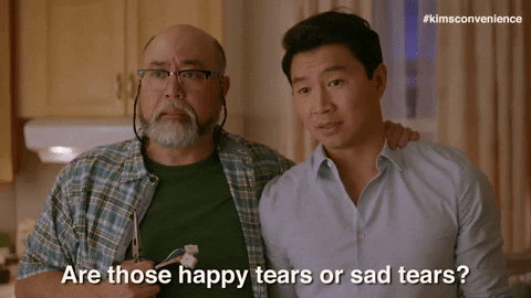 Happy Tears Laughing GIF by Kim's Convenience - Find & Share on GIPHY