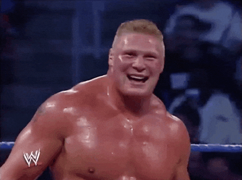 Brock Lesnar Smile GIF by WWE - Find & Share on GIPHY