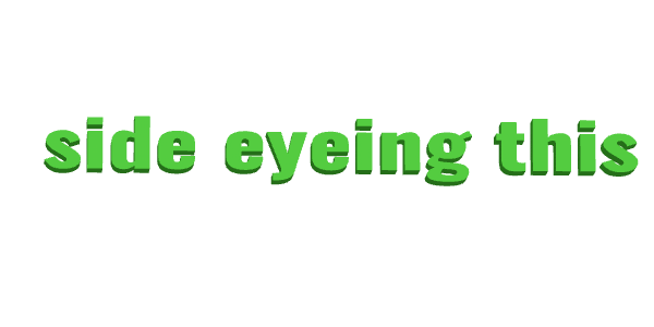 Side Eye Eyeing Sticker by Justin for iOS & Android | GIPHY