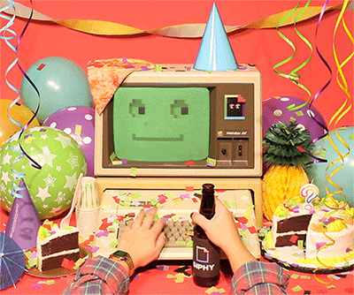 Robot Computer GIF by Birthday Bot - Find & Share on GIPHY