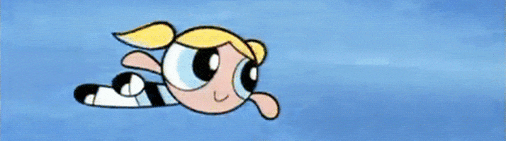 Powerpuff Girls Bubbles Flying