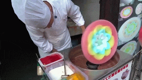Cotton Candy Flower Art
