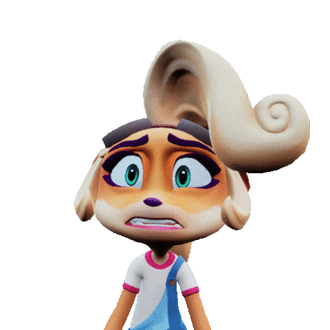 Scared Coco Sticker by Crash Bandicoot for iOS & Android | GIPHY
