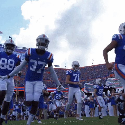 Happy College Football GIF by Florida Gators - Find & Share on GIPHY