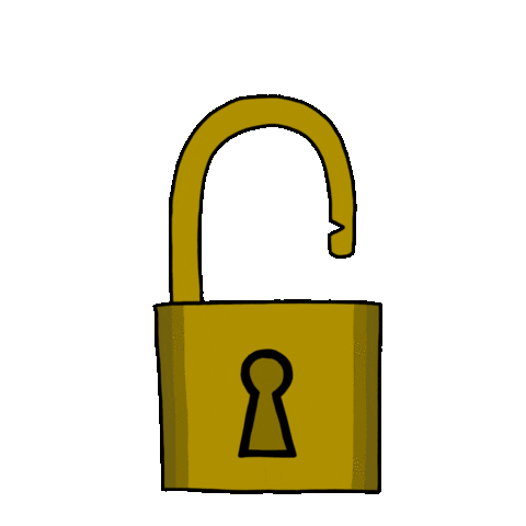 Lock Hypercrafty Sticker by Rhonda for iOS & Android | GIPHY