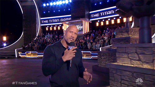Suspicious The Rock GIF by The Titan Games - Find & Share on GIPHY