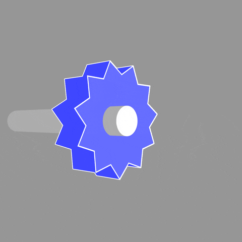 Is there a way to make this gear (PNG) fake-rotate as it would normally ...