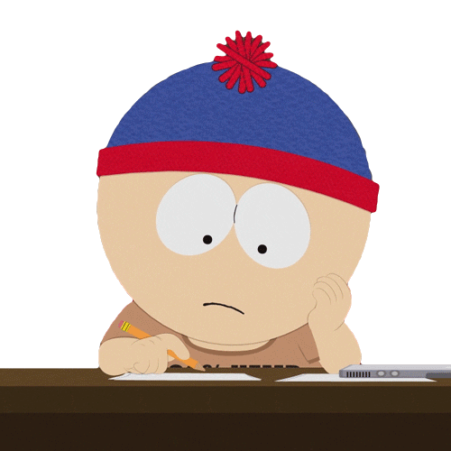 Stan Marsh Writing Sticker by South Park for iOS & Android | GIPHY
