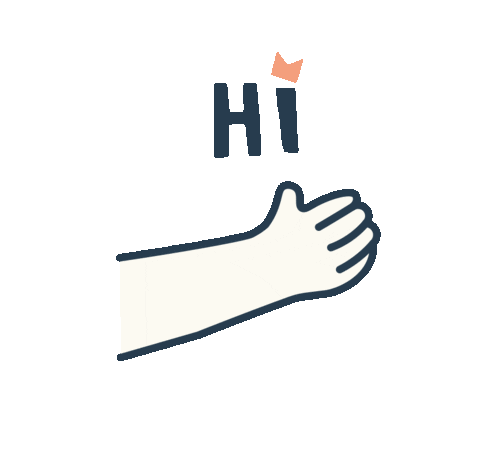 Hand Hello Sticker by Meroware for iOS & Android | GIPHY