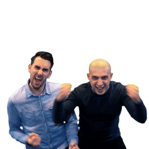 Cheering Yes Sticker by Leadrs for iOS & Android | GIPHY