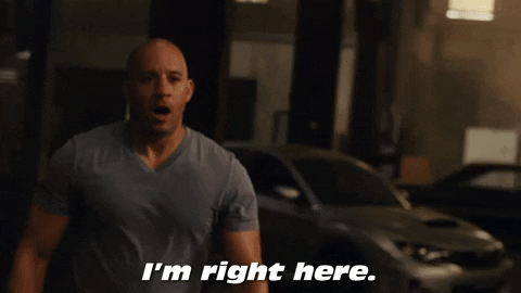 Im Right Here Fast And Furious GIF by The Fast Saga - Find & Share on GIPHY