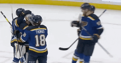 Group Hug Sport GIF by St. Louis Blues - Find & Share on GIPHY