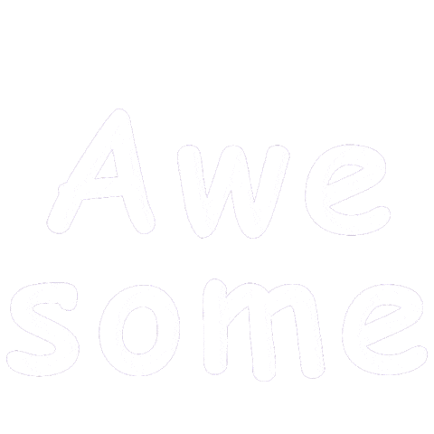 Awesome Awe Sticker by Demic for iOS & Android | GIPHY