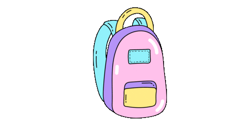School Bag Sticker by Moli Fernyx for iOS & Android | GIPHY
