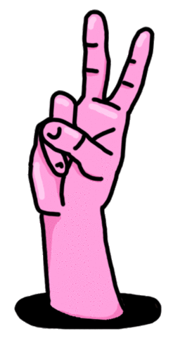 Peace And Love Pink Sticker for iOS & Android | GIPHY