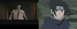 Sasuke's Poses During His First Fight With Naruto : r/Naruto