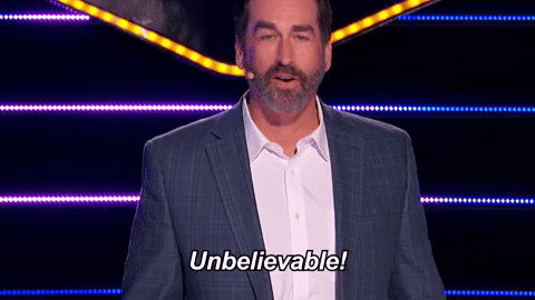 Rob Riggle Wow GIF by The Masked Singer - Find & Share on GIPHY