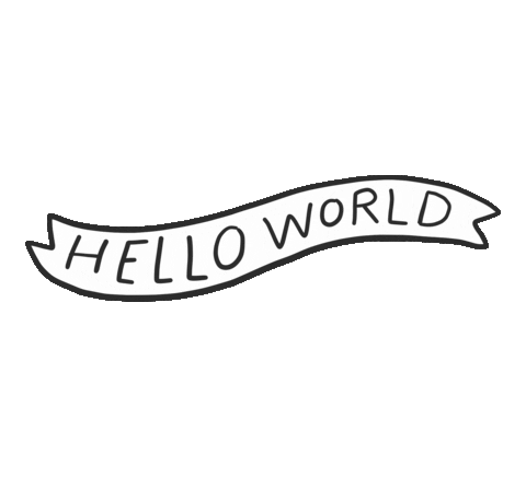 Hello World Sticker by aquarela for iOS & Android | GIPHY