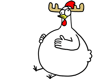 Christmas Chicken GIF by happydog - Find & Share on GIPHY