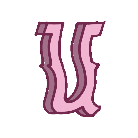 Pink Typography Sticker by Depraved Cave for iOS & Android | GIPHY