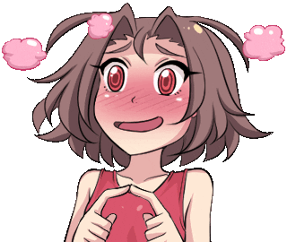 Finger Blushing Sticker by Jin for iOS & Android | GIPHY