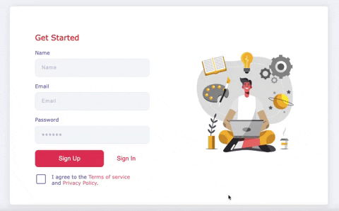 How To Build A Sign Up Form Using HTML, CSS, & JavaScript - THT