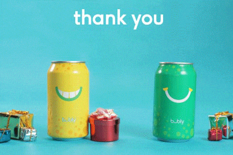 Bubly Water Thank You GIF - Find & Share on GIPHY