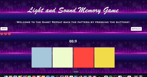 GitHub - mvs6909/memory-game: Light and Sound Memory Game