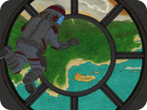 Science Fiction Illustration GIF by The Daily Doodles - Find & Share on ...