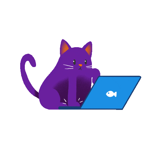 Cat Work Sticker by Gabriel Nemer for iOS & Android | GIPHY