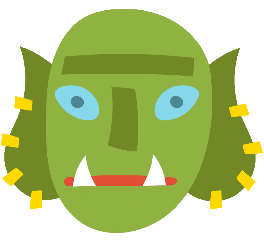 Face Monster Sticker by Javi Roque for iOS & Android | GIPHY
