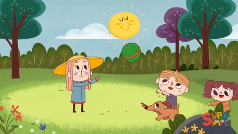 Sunshine Picnic GIF by Super Simple - Find & Share on GIPHY