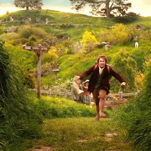 Hobbit Bilbo Baggins Running